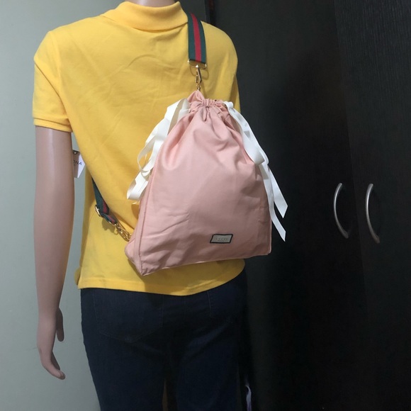 Gucci | Bags | Gucci Drawstring Bag In To Sling Crossbody Bag With Belt ...